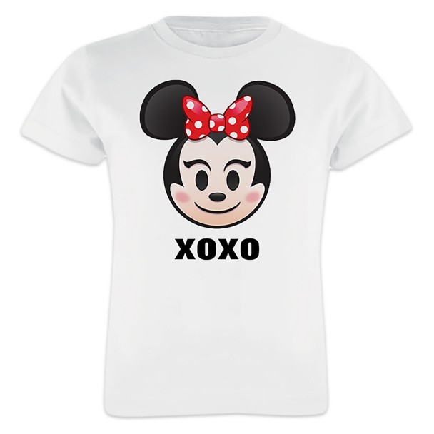 Minnie Mouse Emoji Tee for Girls - Customizable | Disney Store now ...