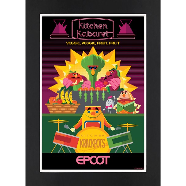 EPCOT Kitchen Kabaret Matted Print is now available – Dis Merchandise News