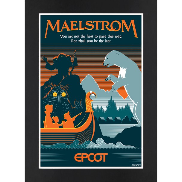 EPCOT Maelstrom Matted Print has hit the shelves – Dis Merchandise News