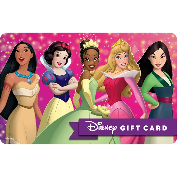 Disney Princess Disney Gift Card eGift - Pocahontas Snow White Tiana ...