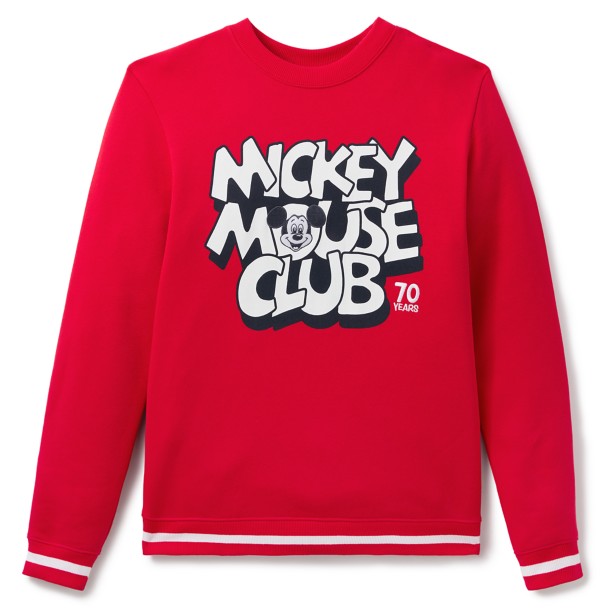 The Mickey Mouse Club 70th Anniversary Pullover Sweatshirt for Adults ...