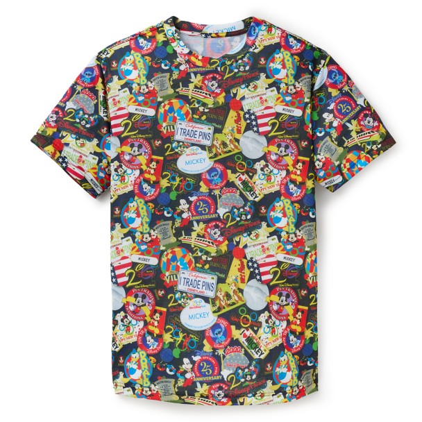 Disney Pin Trading 25th Anniversary Allover T-Shirt for Adults is ...
