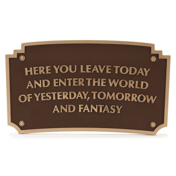 Disneyland 70th Anniversary Replica Disneyland Entrance Sign - Limited ...