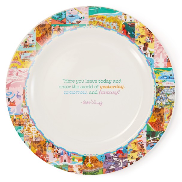 Disney Parks Vintage Maps Plate available online for purchase – Dis ...