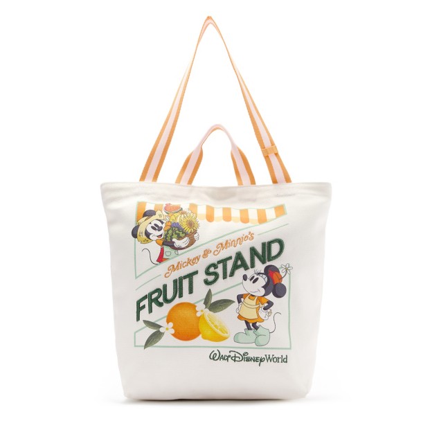 Mickey and Minnie Mouse Fruit Stand Tote - Walt Disney World released ...