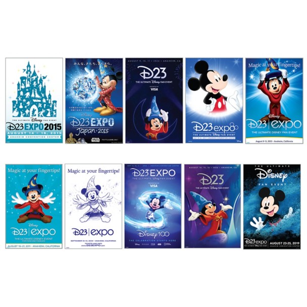 D23-Exclusive D23 Event Poster Through the Years Mystery Pin Blind Pack ...